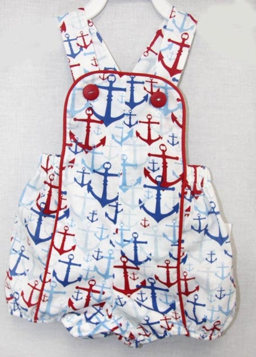 Baby Boy Sunsuit, Boys Sunsuit, Baby Boy Sailor Suit, Baby Sunsuit ...