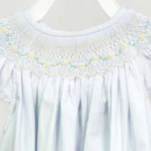 Baby Easter Dress - Baby Blue Handmade Smocked Dresses - Baby Girl ...