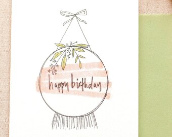 Macrame Birthday Card - Etsy