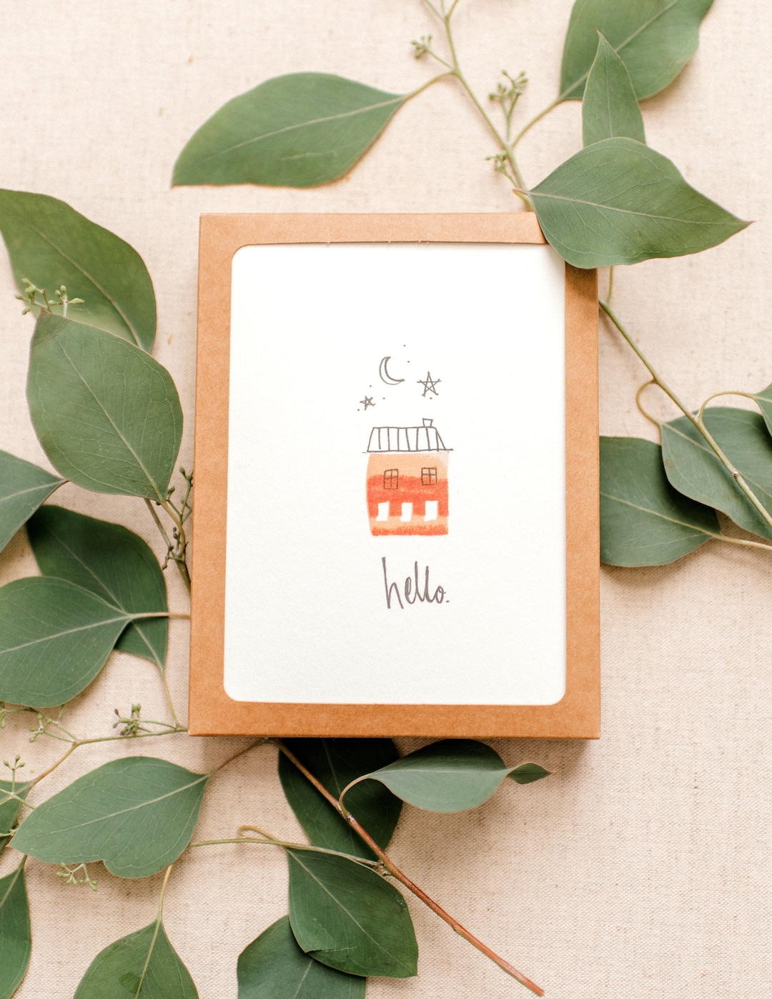 BOX OF 6 Hello Home Cards - Etsy