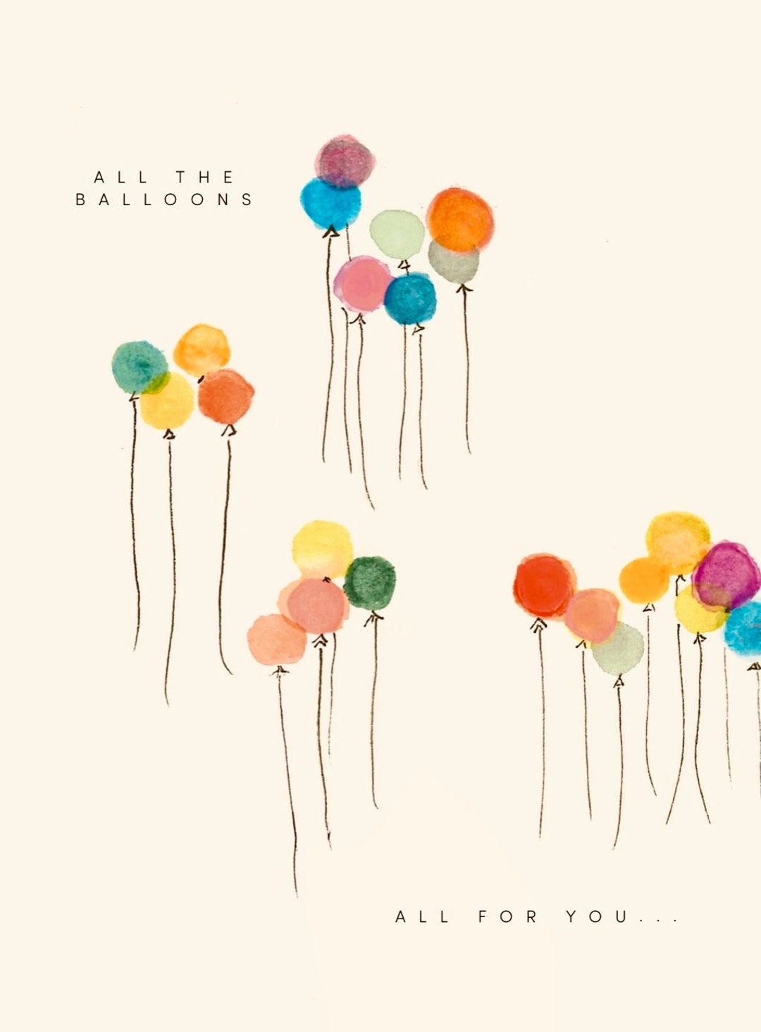Happy Birthday Balloons | Celebrate Balloon Card | Birthday Card ...