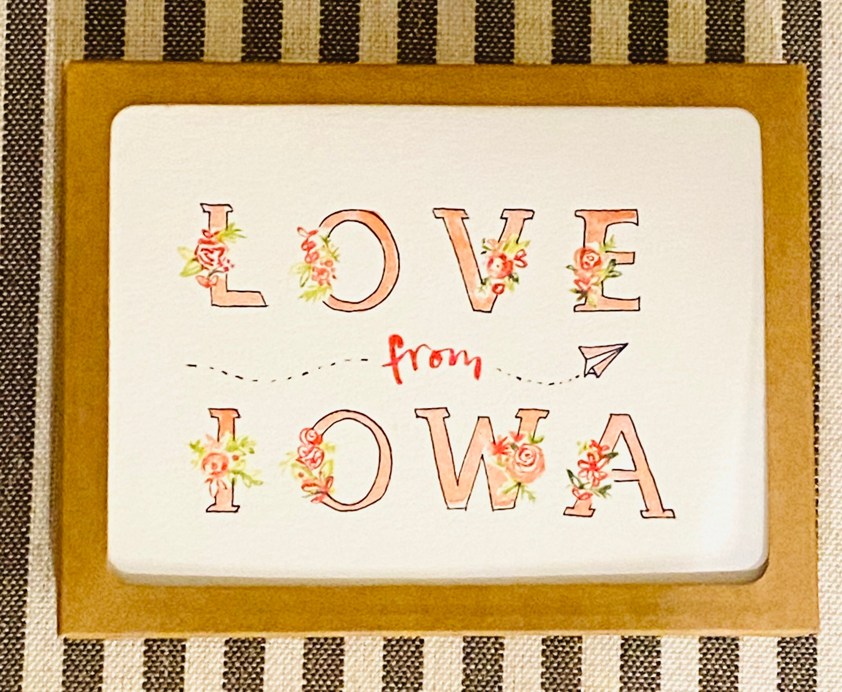Love From Iowa Iowa Greeting Card Iowa Card Iowa Love Iowa Valentine ...