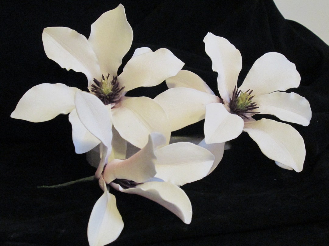 Handmade Gumpaste Magnolia Cake Topper: Edible Wedding Flowers - Etsy