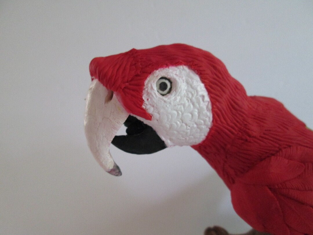 Large Parrot Cake Topper, Scarlet Macaw Parrot Cake Topper, Hand ...