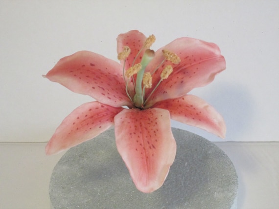 Handmade Stargazer Lily Cake Topper Asiatic Tiger Lily Lilies | Etsy
