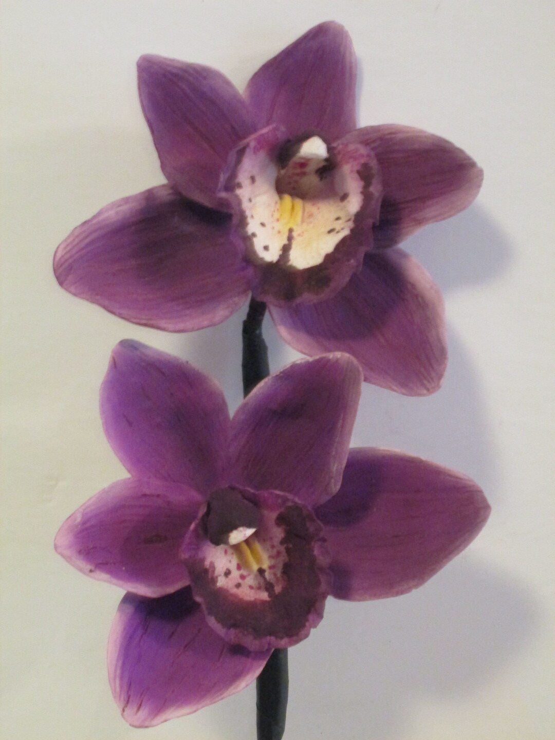Realistic Purple Cymbidium Orchid Sugar Flower Cake Topper - Etsy