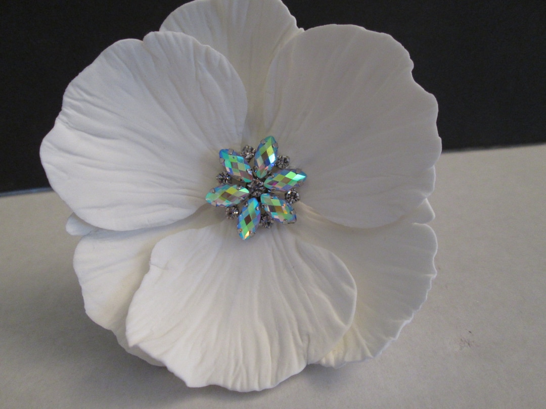 Crystal Flowers Bling Cake Toppers Gum Paste Sugar Edible Handmade ...