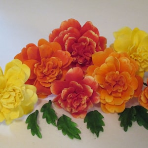 Marigold Complete Cake Topper Sugar Flowers Gum Paste Edible Handmade ...