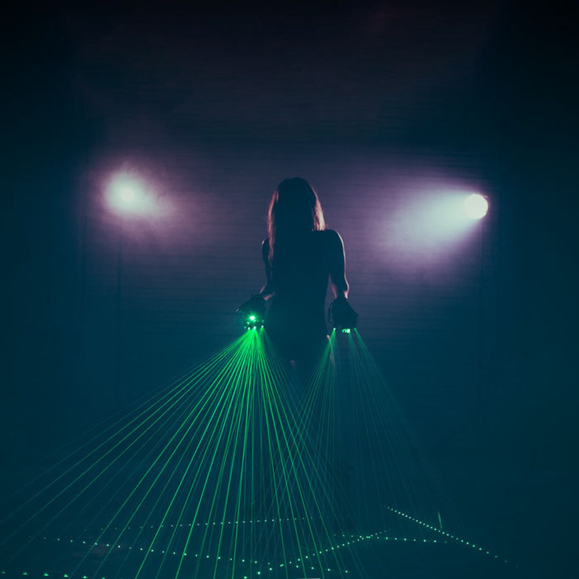 Glofx LZR Laser Gloves Green Laser Beams 4 High-powered Lasers ...