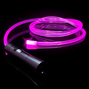 Glofx Cosmic Cable - [PROGRAMMABLE LED Fiber Optic Whip] 6 Ft 360 ...