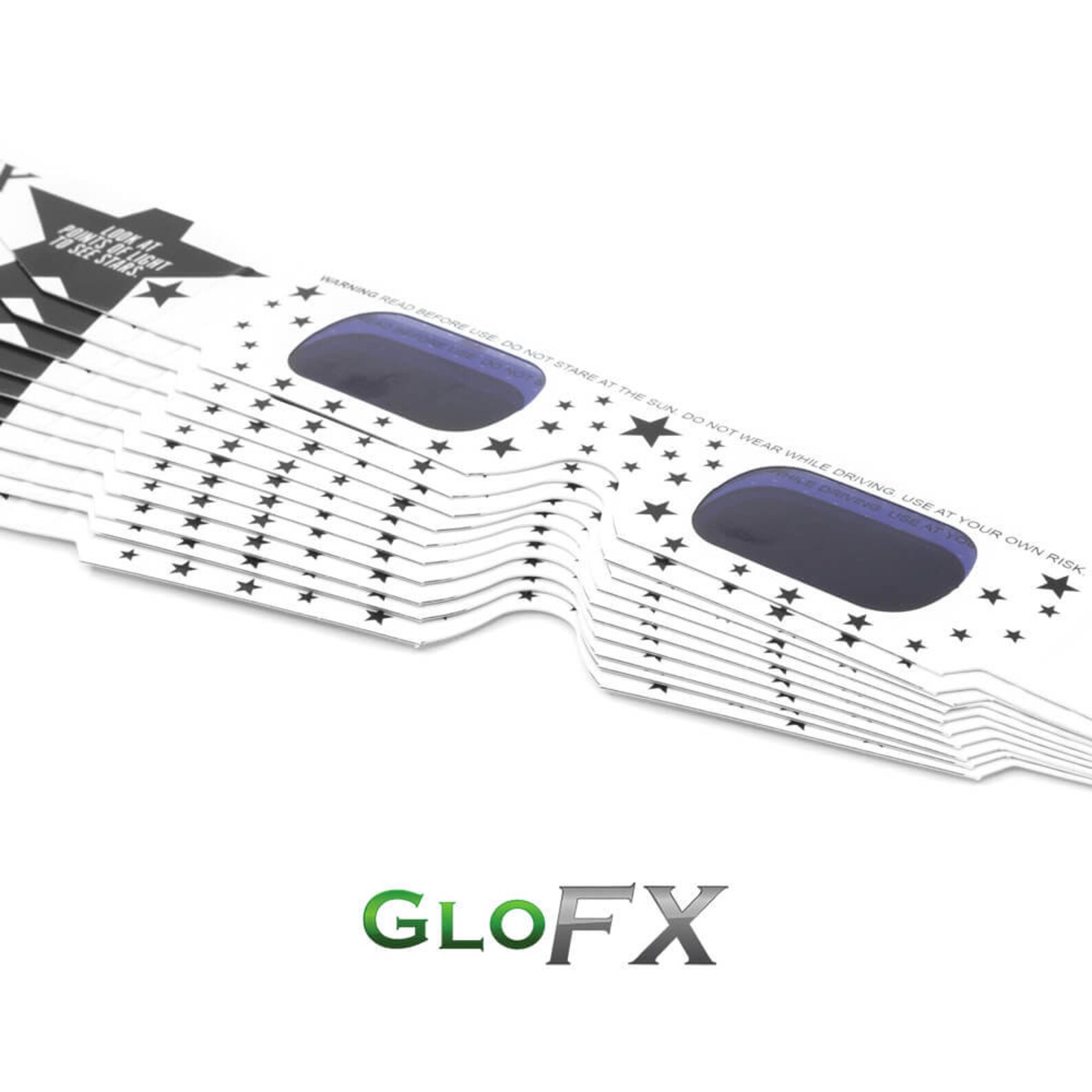 5 Pack Glofx Star Effect Paper Cardboard Diffraction Glasses Unique ...