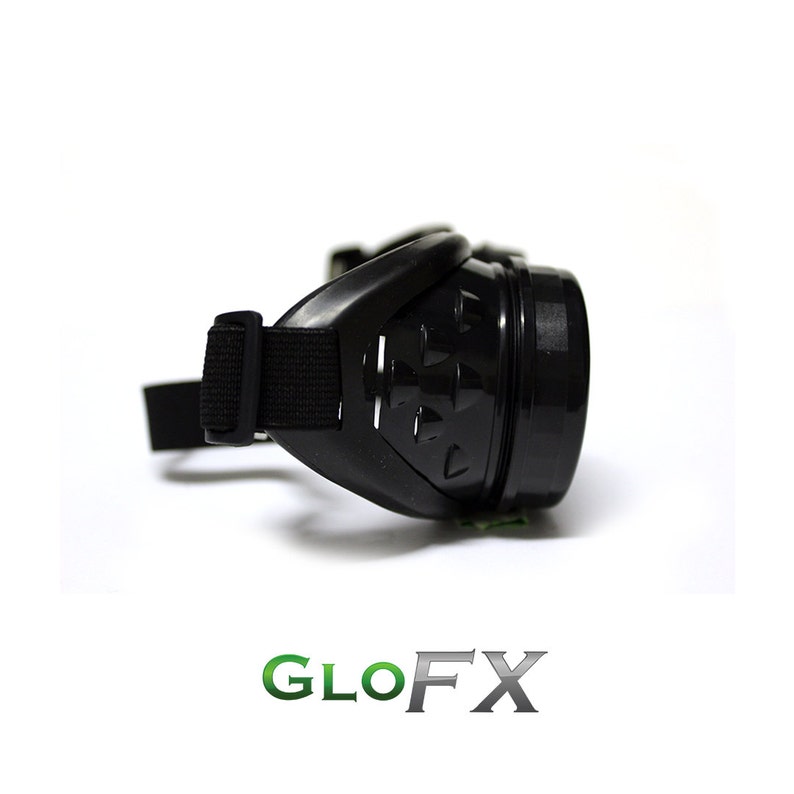 Glofx Black Diffraction Rubber Padded Goggles Laser Etched - Etsy