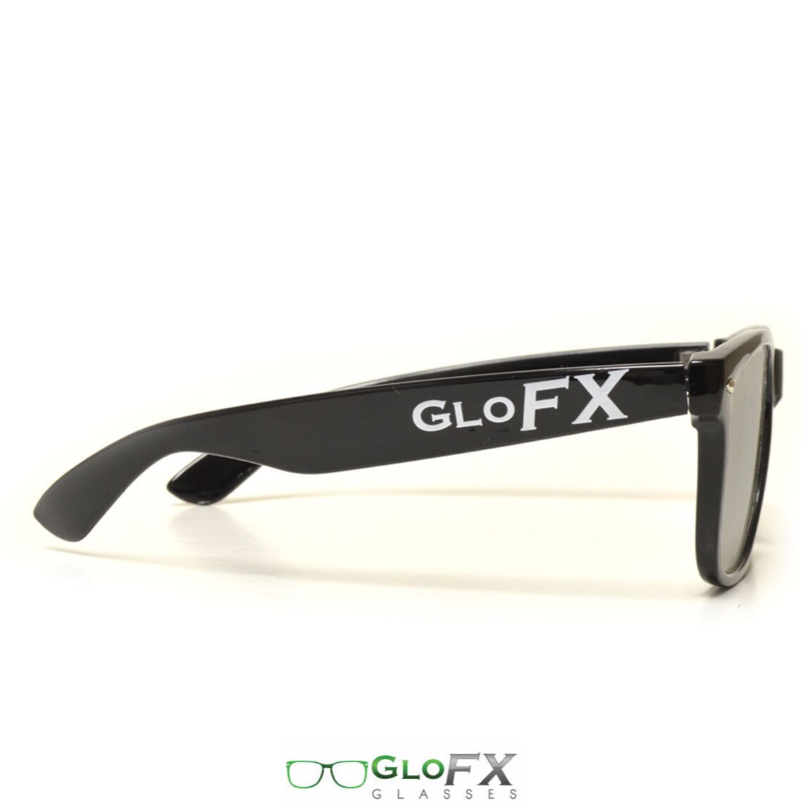 Glofx Ultimate EXTREME Diffraction Effect Glasses – Black Tinted True ...