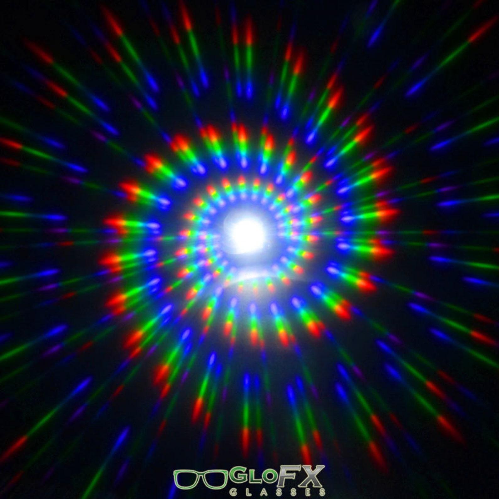 Glofx Paper Cardboard Diffraction Glasses – Galaxy Spiral Print 10 Pack ...