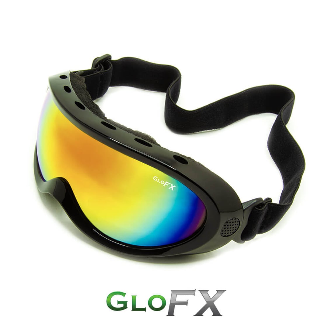 GloFX Black Diffraction Ski Goggles Rainbow Gradient | Etsy