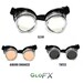 Glofx Chrome Diffraction Padded Goggles Glasses Classic Vintage Modern ...