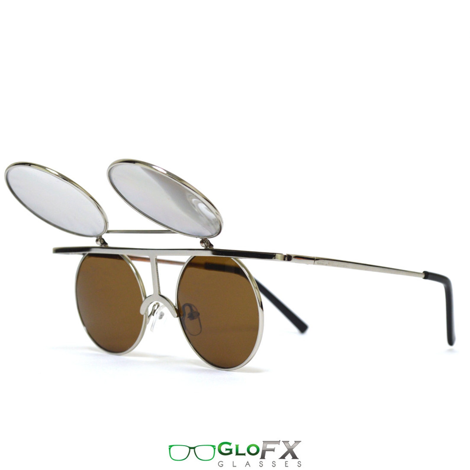Glofx Flip Diffraction Glasses Vintage Round Vintage-style - Etsy