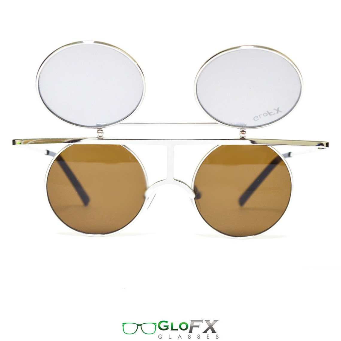 Glofx Flip Diffraction Glasses Vintage Round Vintage-style - Etsy