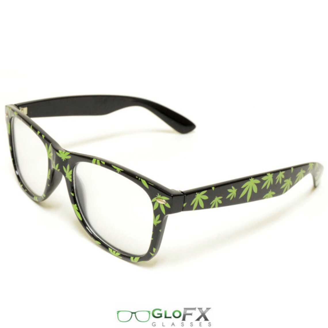Glofx Pot Leaf Diffraction Glasses Laser Etched Hard Plastic - Etsy