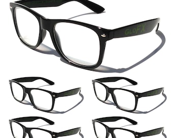 Glofx Imagine Diffraction Glasses Blue Mirror Sleek Classic Vintage ...