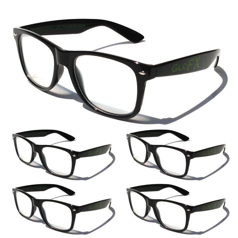 Glofx Ultimate Diffraction Glasses Black 5 Pack Goggles | Etsy