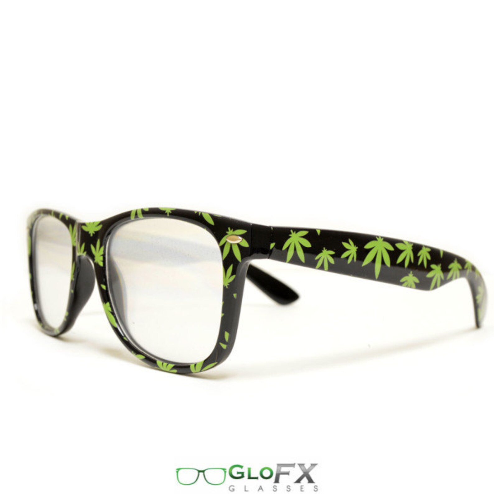 Glofx Pot Leaf Diffraction Glasses Laser Etched Hard Plastic - Etsy