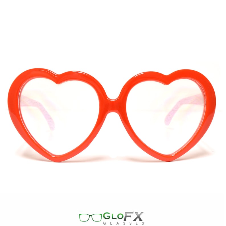 Glofx Heart Diffraction Glasses Opticals High Quality Effect - Etsy