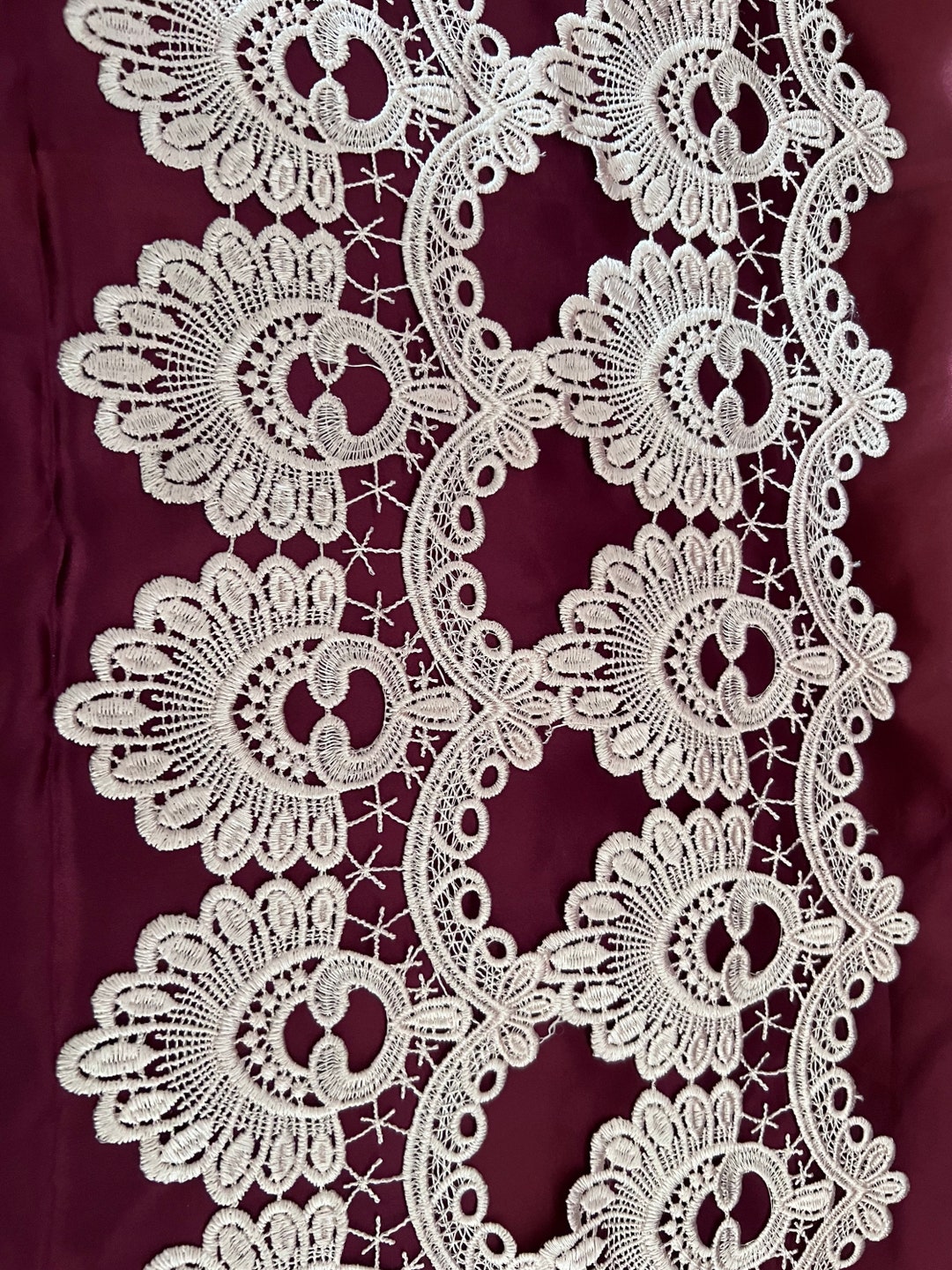 Double Row Scalloped Ecru Lace 9 Inch Wide BTY - Etsy