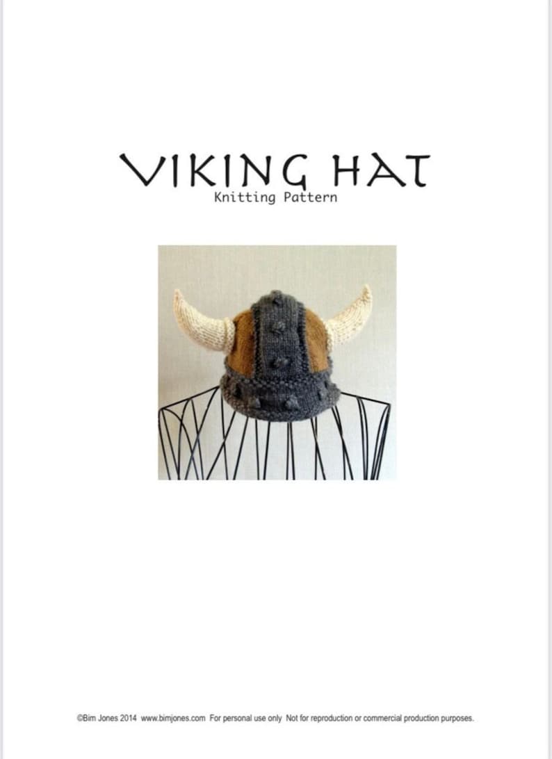 Viking Hat Knitting Pattern - Etsy