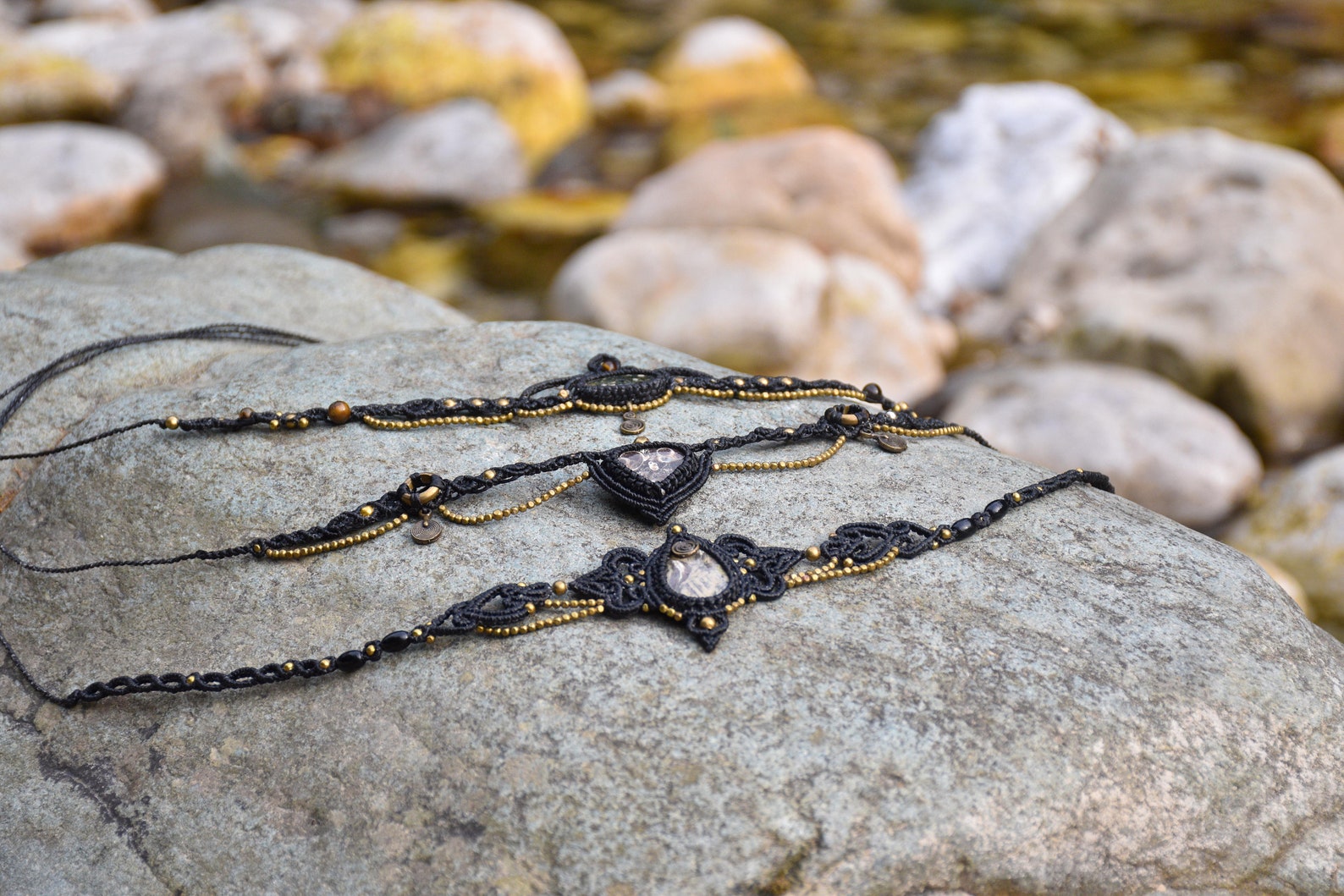 Black Macrame Gypsy Crown Tribal Tiara Goth Head Piece | Etsy