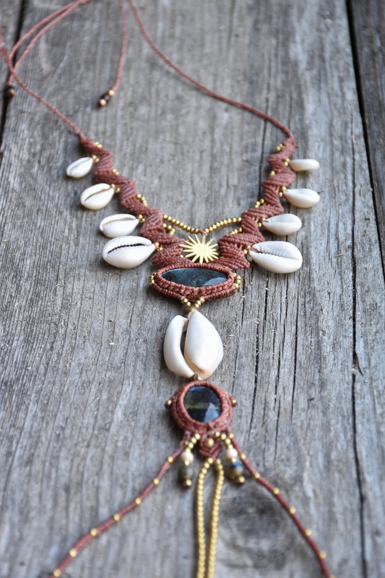 Labradorite Body Chain Goa Macrame Waist Belt Tribal Belly - Etsy