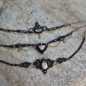 Black Macrame Gypsy Crown Tribal Tiara Goth Head Piece - Etsy