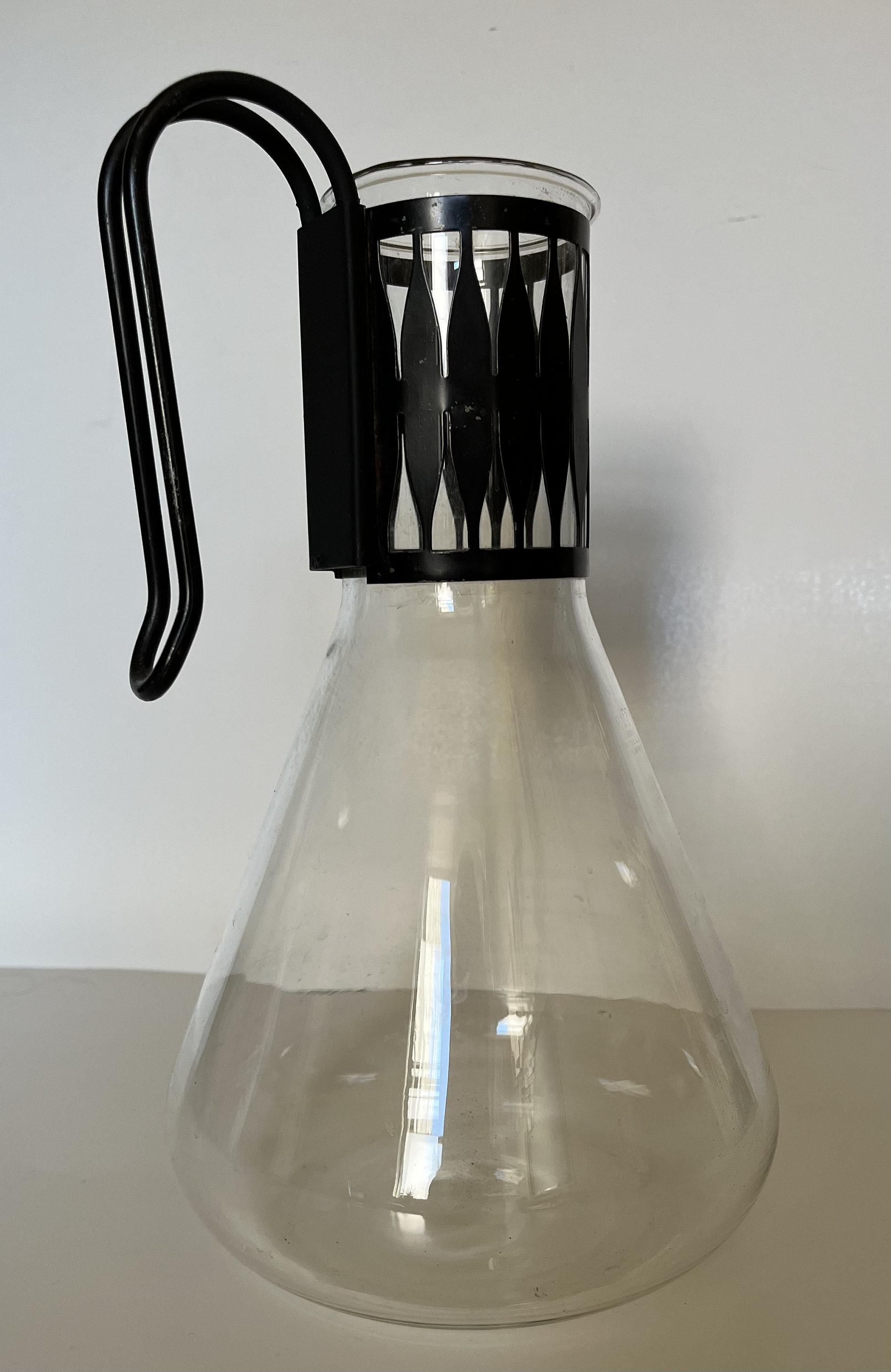 RARE Vintage Mid-century Modern Decanter / Vase Black Diamond Design ...