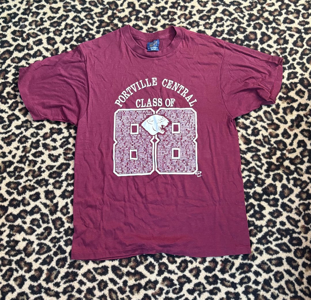 Vintage Class of 1988 Portville Central School T-shirt - Etsy