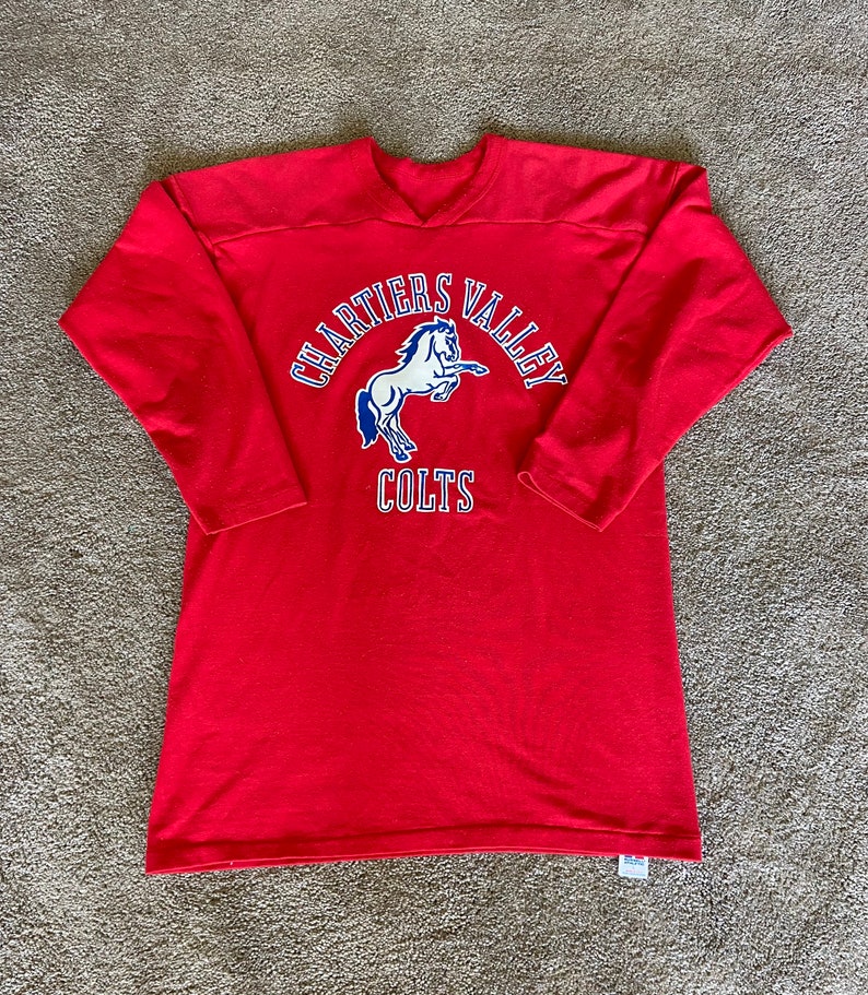Vintage 1980s Russell Chartiers Valley Colts Half Sleeve Shirt - Etsy