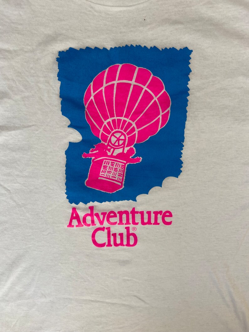 Vintage 1980s Adventure Club Graphic T-shirt - Etsy