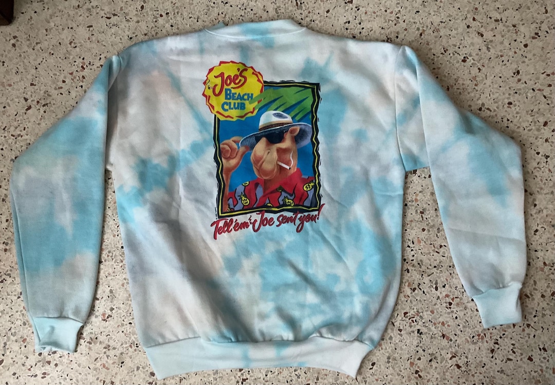 Vintage 1993 Joe Camel Beach Club Tie Dye Sweatshirt - Etsy