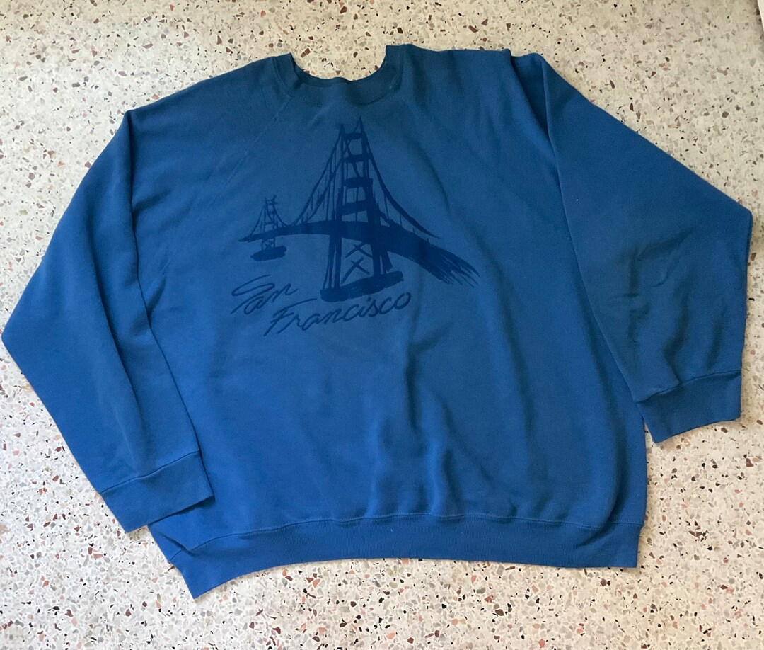Vintage 1980s San Francisco Golden Gate Bridge Sweatshirt - Etsy