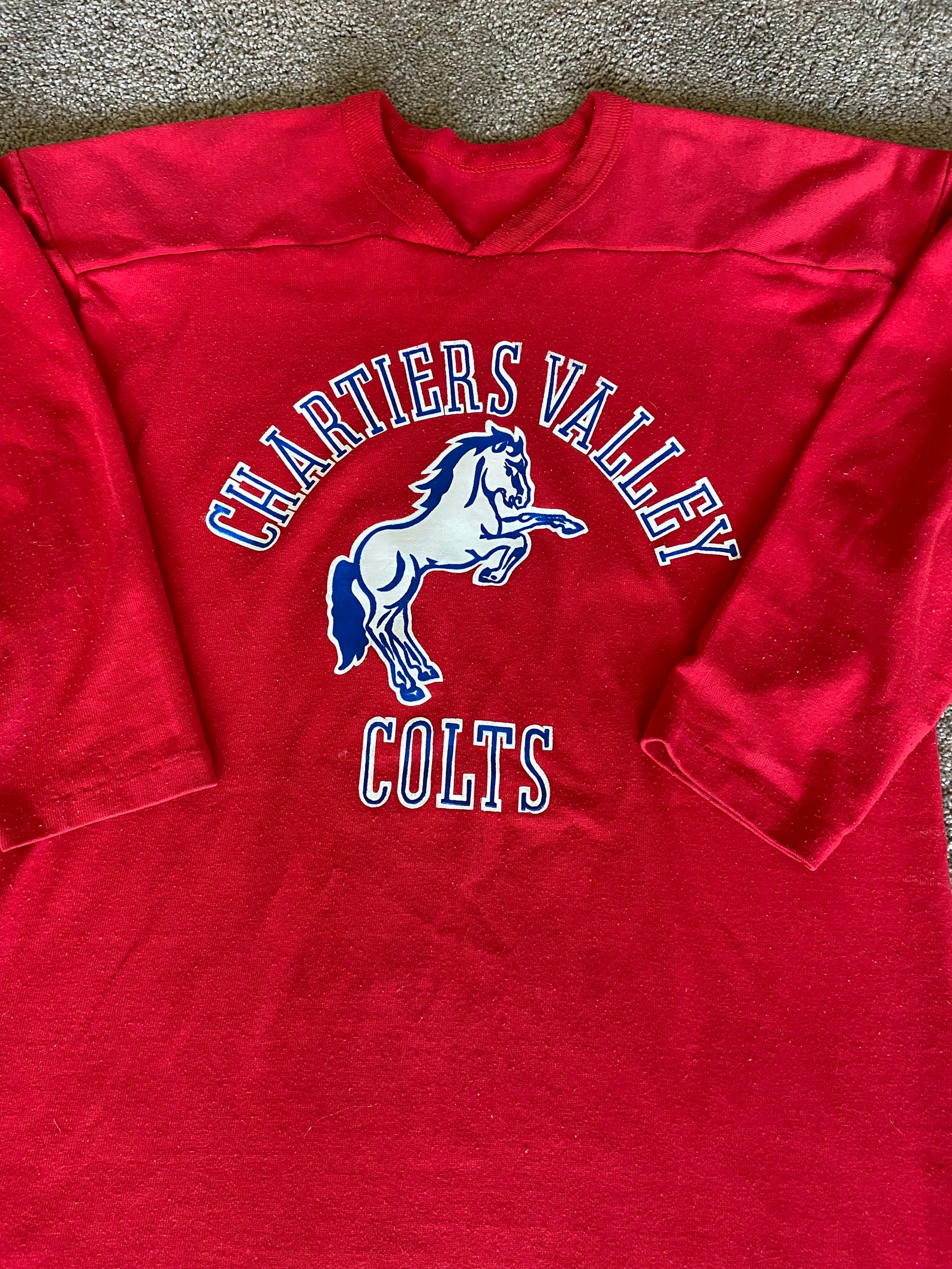 Vintage 1980s Russell Chartiers Valley Colts Half Sleeve Shirt - Etsy
