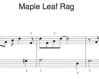 Easy Maple Leaf Rag Piano - Etsy