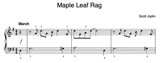 Maple Leaf Rag Easy Piano | Etsy