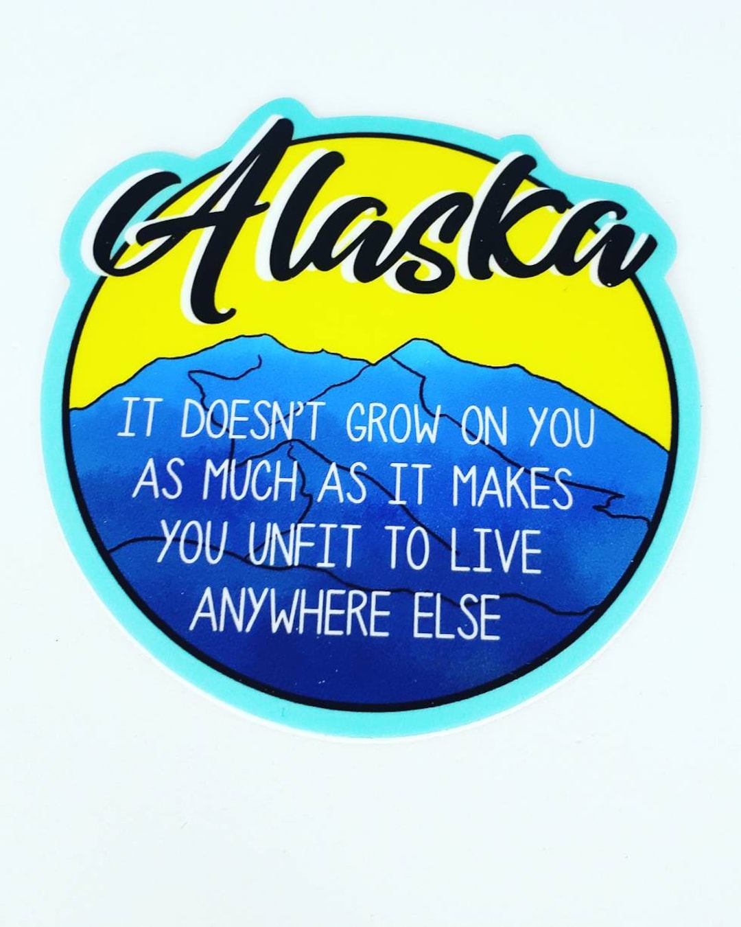 Funny Alaska Vinyl Sticker - Etsy