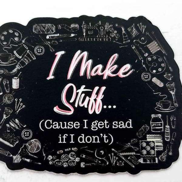 Funny Crafty Stickers - Etsy