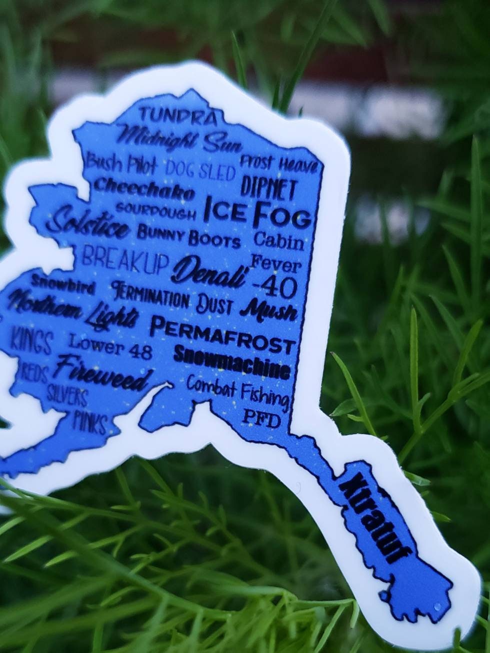 Alaska Words Vinyl Sticker, in Alaska We Say - Etsy