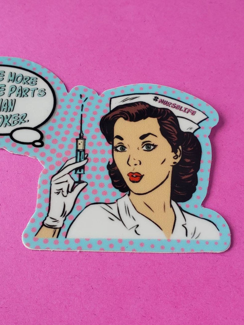 Nurses Funny Vinyl Sticker | Etsy