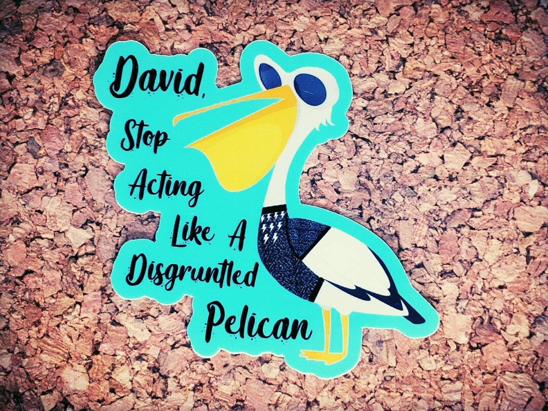 Funny Disgruntled Pelican Sticker - Etsy
