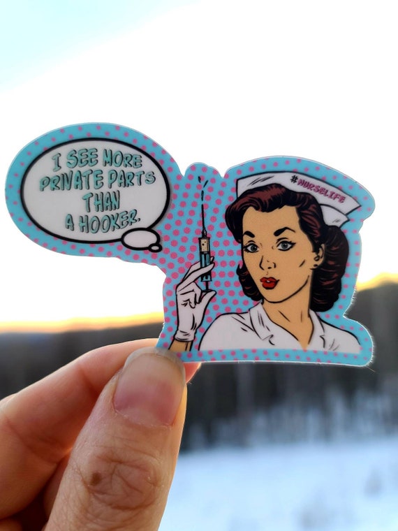 Nurses Funny Vinyl Sticker | Etsy
