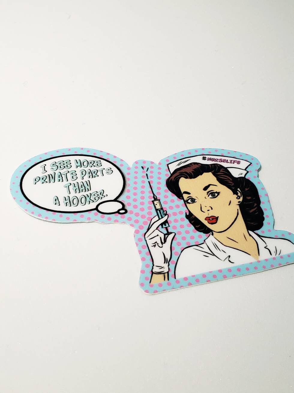 Nurses Funny Vinyl Sticker | Etsy