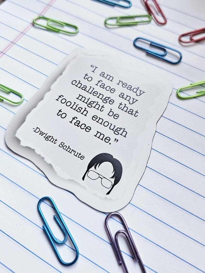 Funny Dwight Schrute, the Office Sticker - Etsy