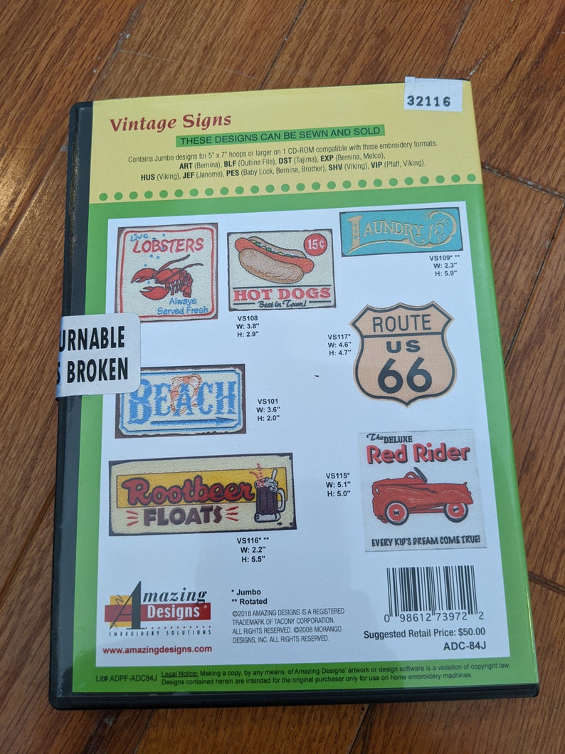 DESTASH Amazing Designs, Vintage Signs, Embroidery Machine, Embroidery ...